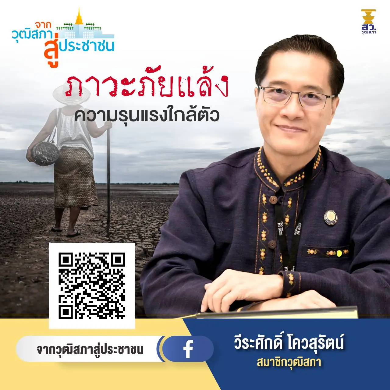 วุฒิสภาสู่ประชาชน ภาวะภัยแล้งความรุนแรงใกล้ตัว - วีระศักดิ์ โควสุรัตน์